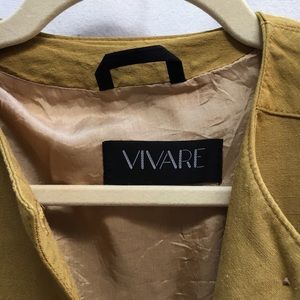 Vintage | Jackets & Coats | Mustard Yellow Linen Blend Jacket From ...